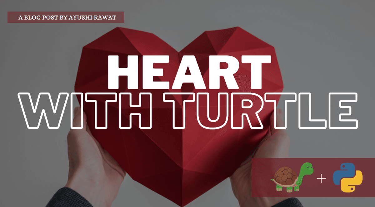 Draw Heart with Python using Turtle